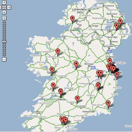 Irish Rugby | The Grand Slam Map