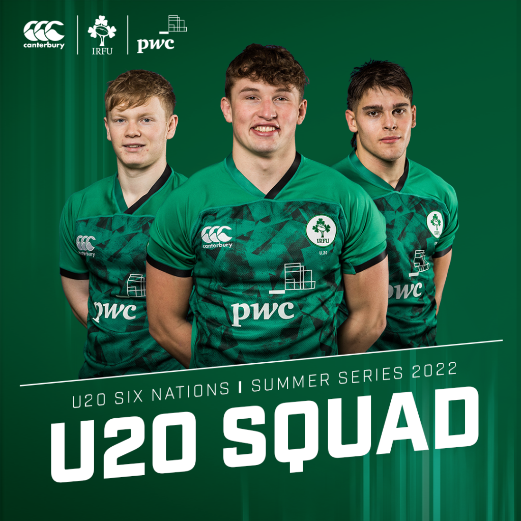 Irish Rugby | Murphy Selects Ireland Squad For Under-20 Summer Series