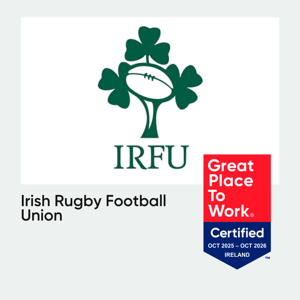 Irish Rugby | IRFU Certified As ‘Great Place To Work’