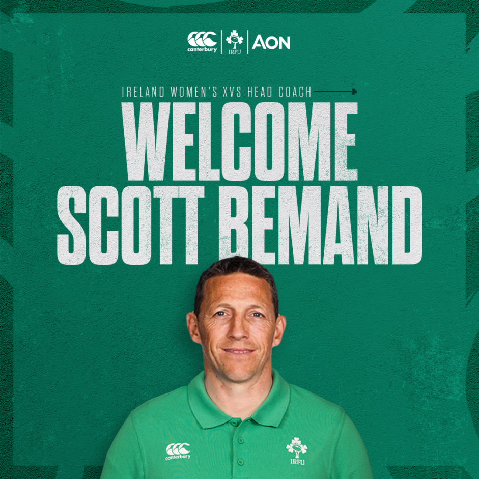 Irish Rugby | Scott Bemand Appointed Ireland Women’s Team Head Coach