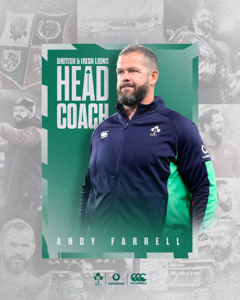 Irish Rugby | Andy Farrell Appointed British & Irish Lions Head Coach