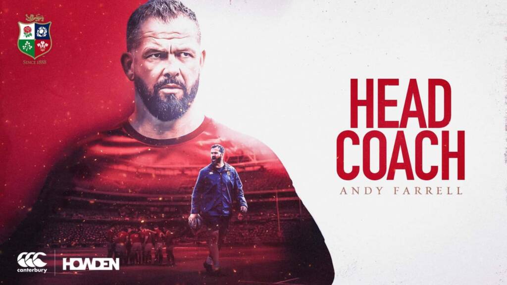 Irish Rugby | Andy Farrell Appointed British & Irish Lions Head Coach