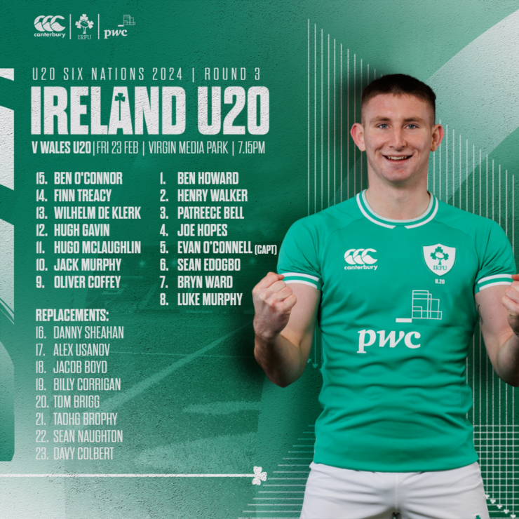 Irish Rugby | Under-20 Six Nations: Ireland Under-20s v Wales Under-20s