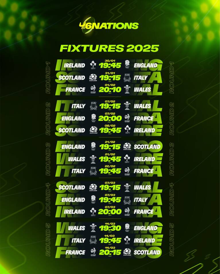 Irish Rugby | U20 Six Nations 2025 Fixtures Announced
