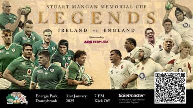 Irish Rugby | Ireland and England Legends set for 2025 Charity Match
