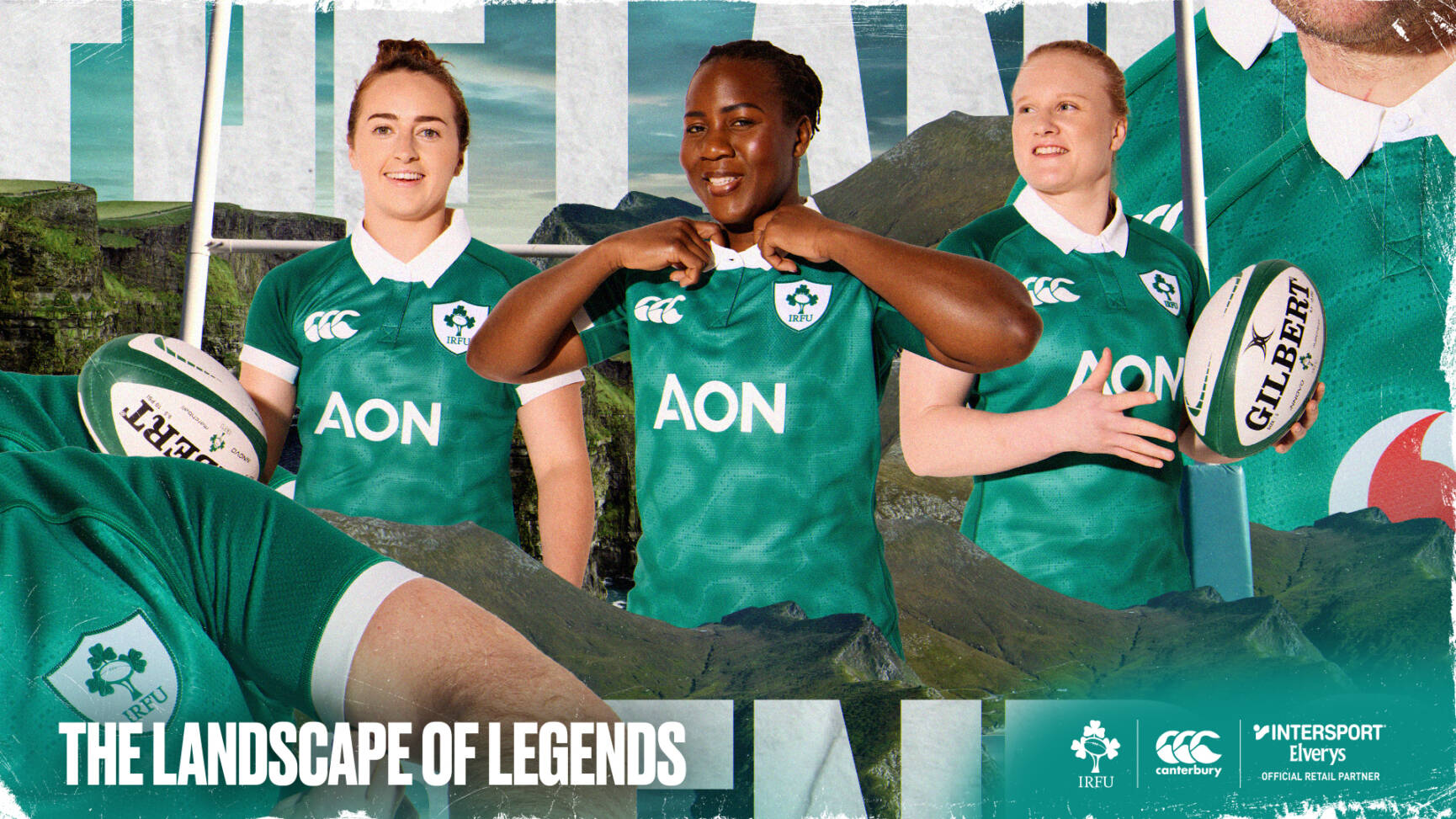 Irish Rugby | Landscape Of Legends: Canterbury Launch New Ireland Jersey